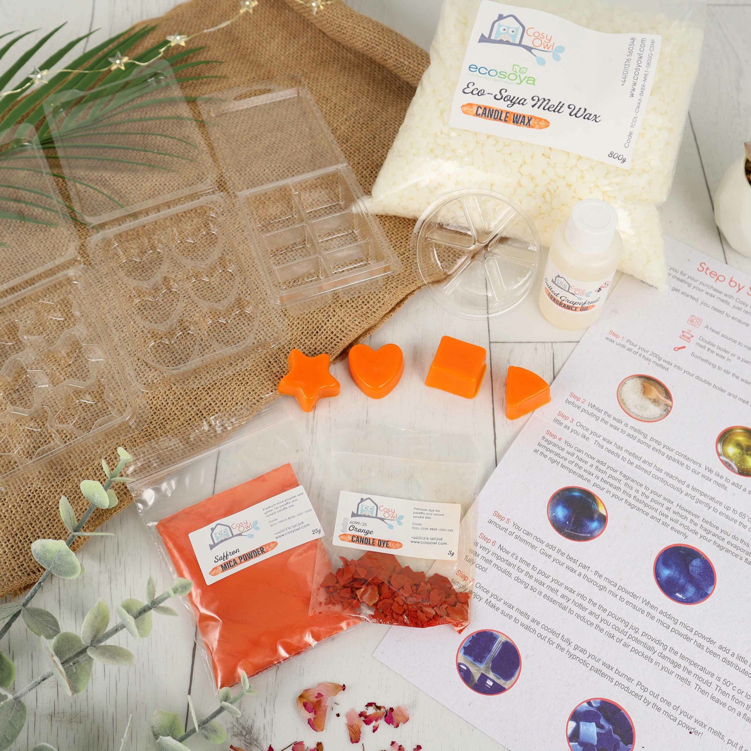 Salted Grapefruit Wax Melt Making Kit - Cosy Owl