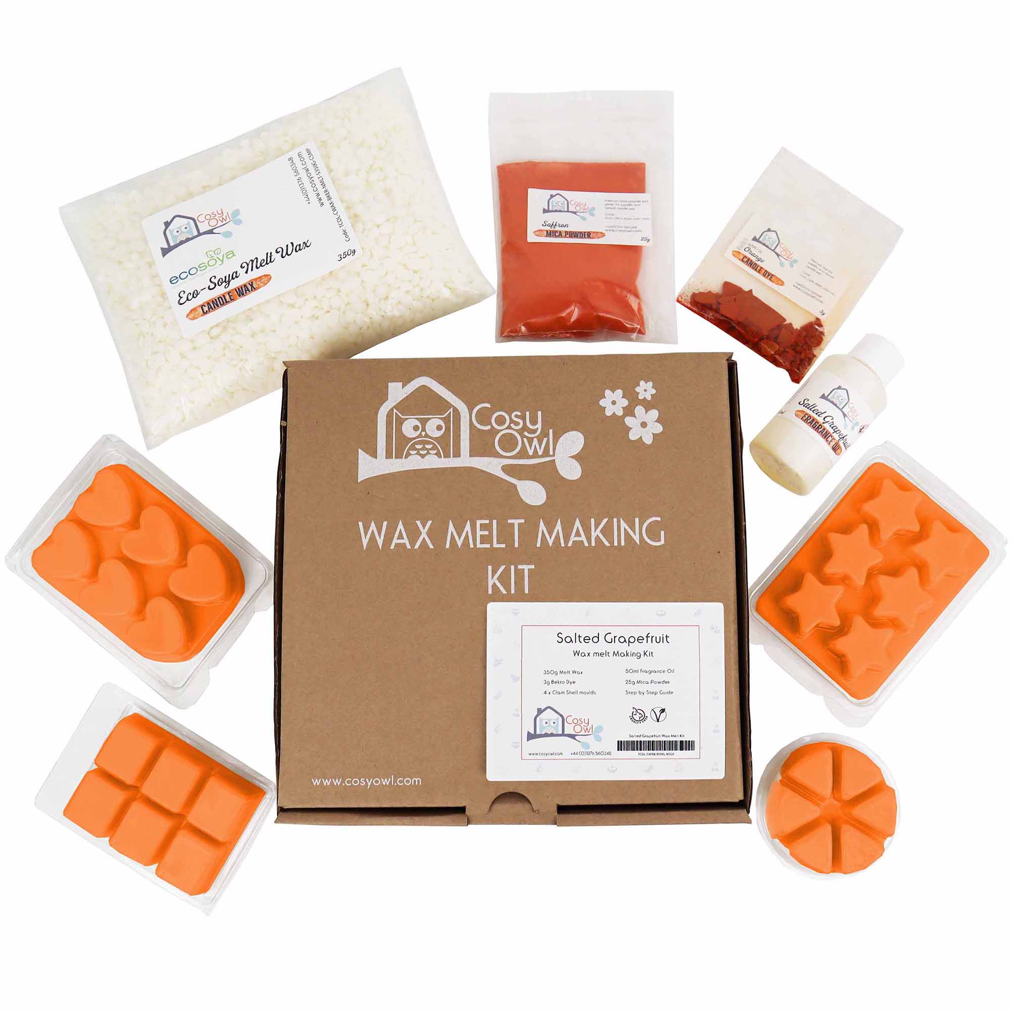 Salted Grapefruit Wax Melt Making Kit - Cosy Owl