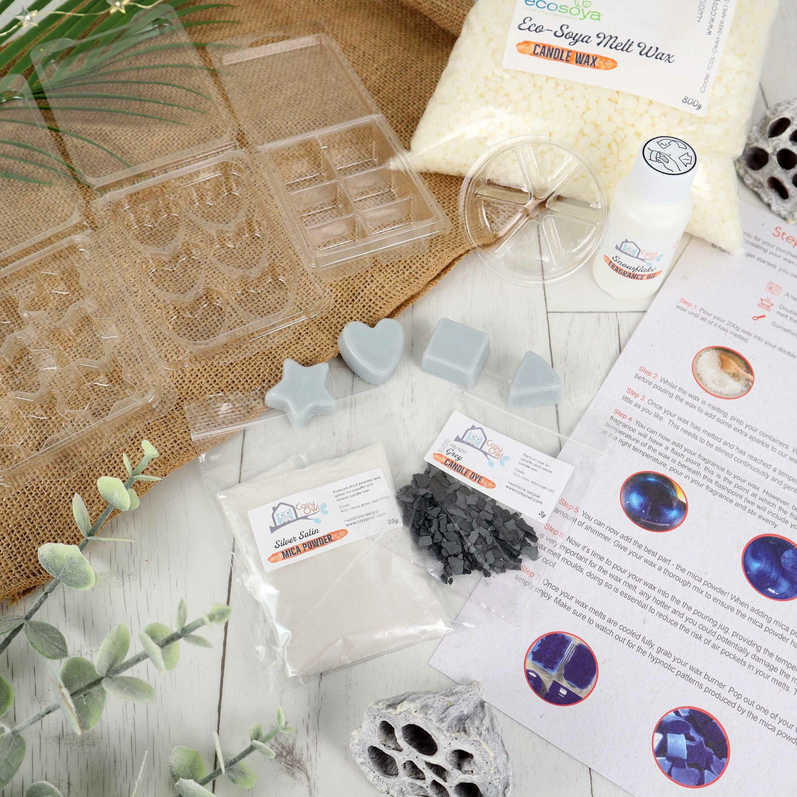 Snowflake Wax Melt Making Kit - Cosy Owl