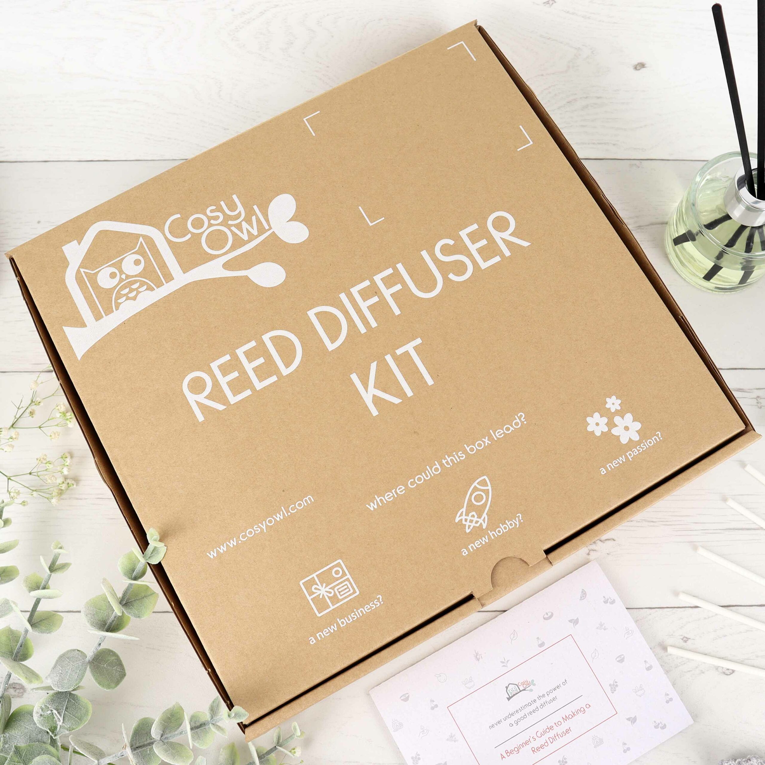 Lavender & Chamomile Diffuser Making Kit | Cosy Owl | The Home of Candle Making Supplies